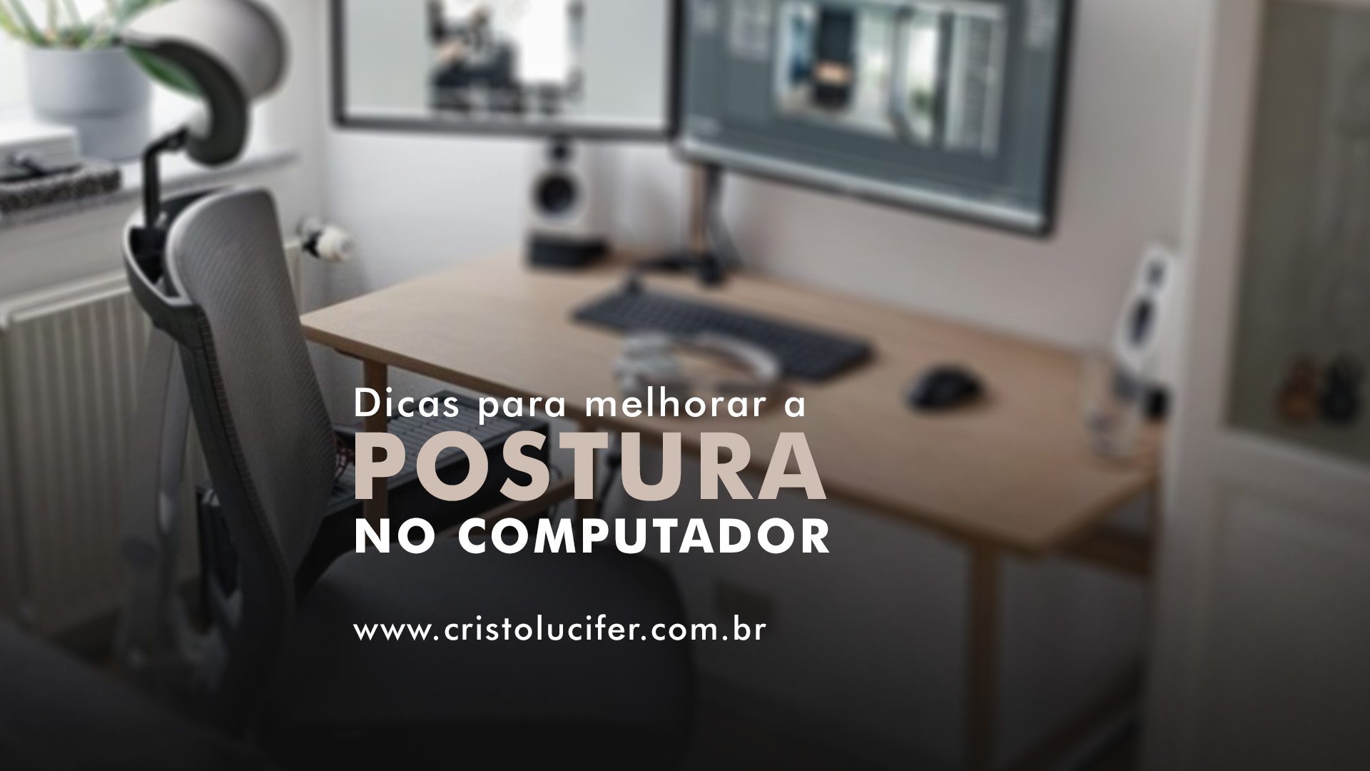 Postura correta para quem trabalha no computador - Escola de Lucifer